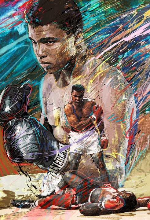 The Greatest Boxer King of Mohammad Ali Canvas Prints – kigrumi